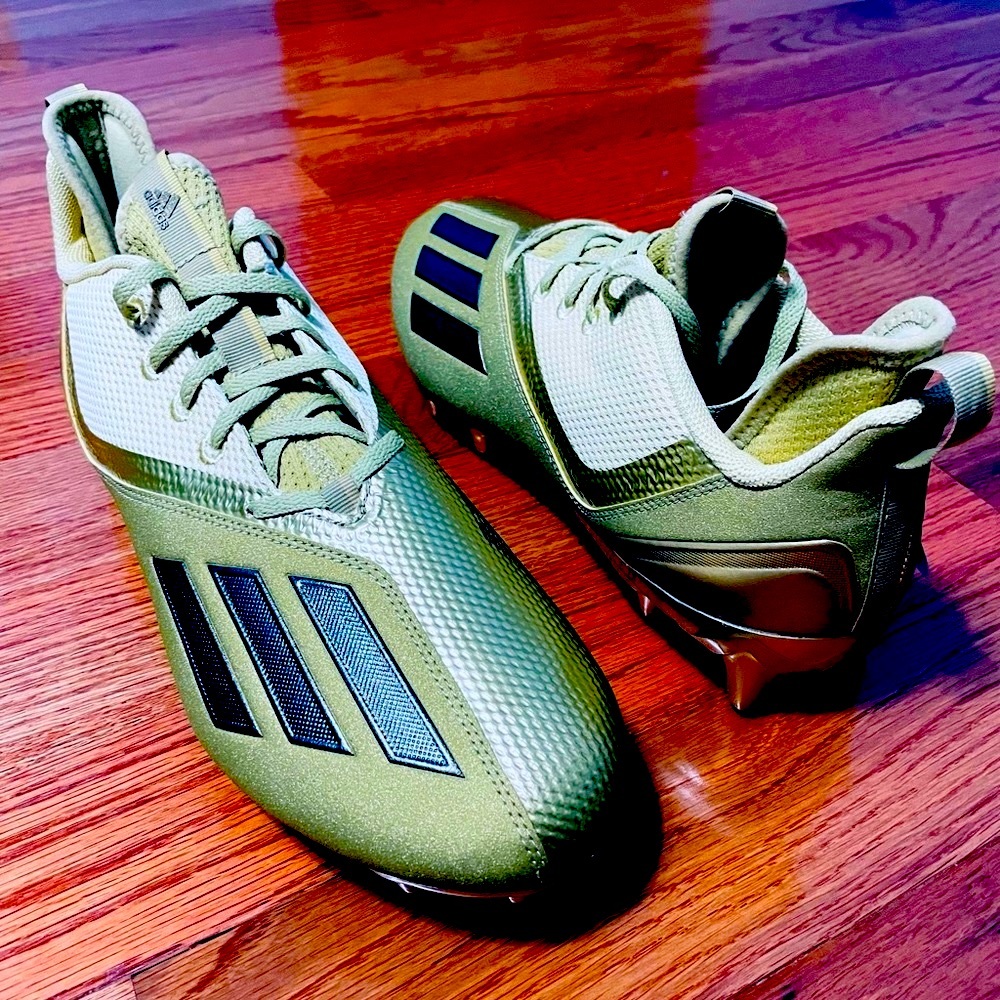 Adidas Adizero Scorch Football Cleats Size 13 Gold Bl… - Gem